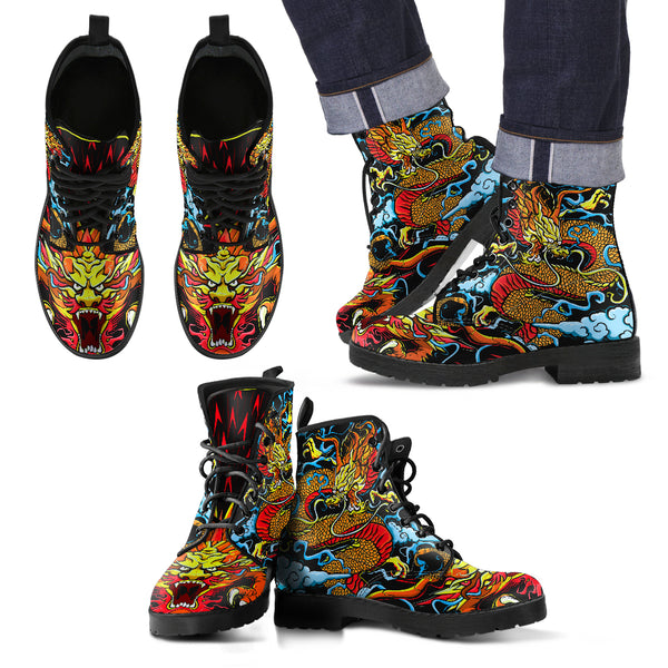 CHINESE DRAGON BOOTS - FREE SHIPPING WORLDWIDE – Sock and Shoe